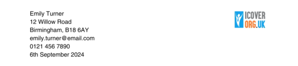 Typist Cover Letter Example - icover.org.uk