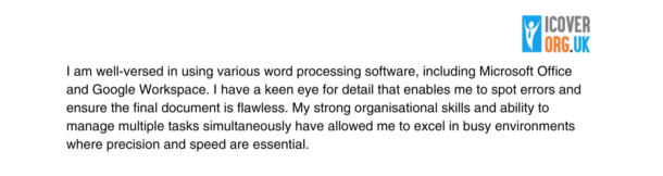 Typist Cover Letter Example - icover.org.uk
