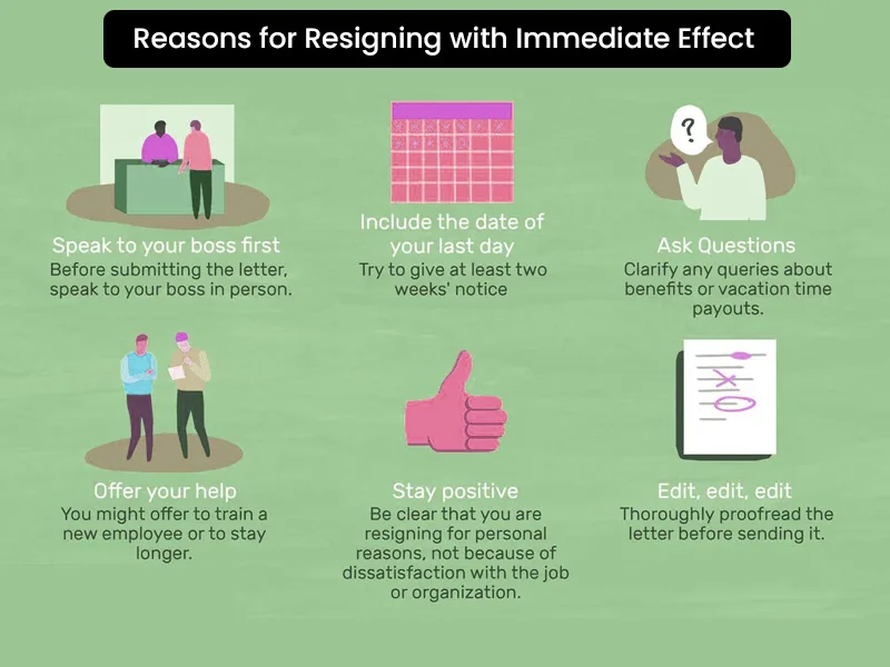 Resignation Letter with Immediate Effect: Example & Tips