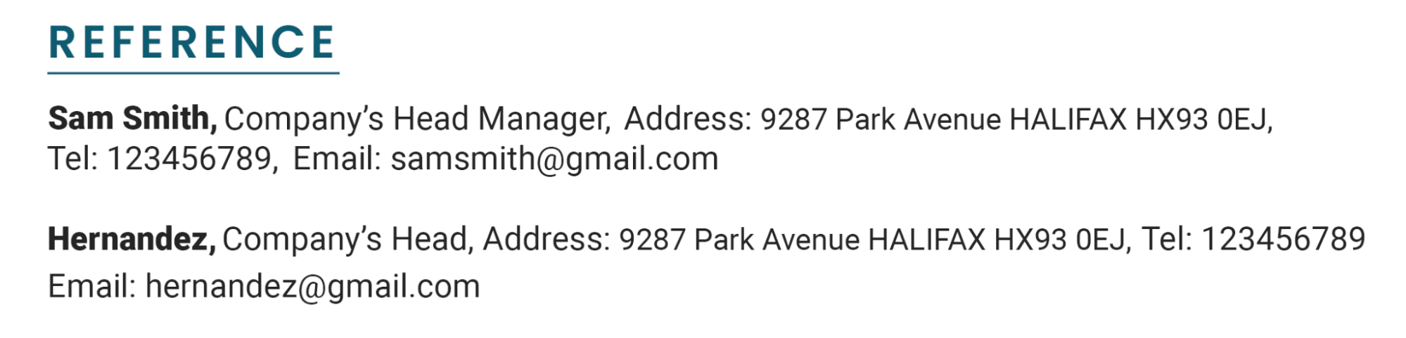 Why Do You Need CV References Example - Get A Guide Today